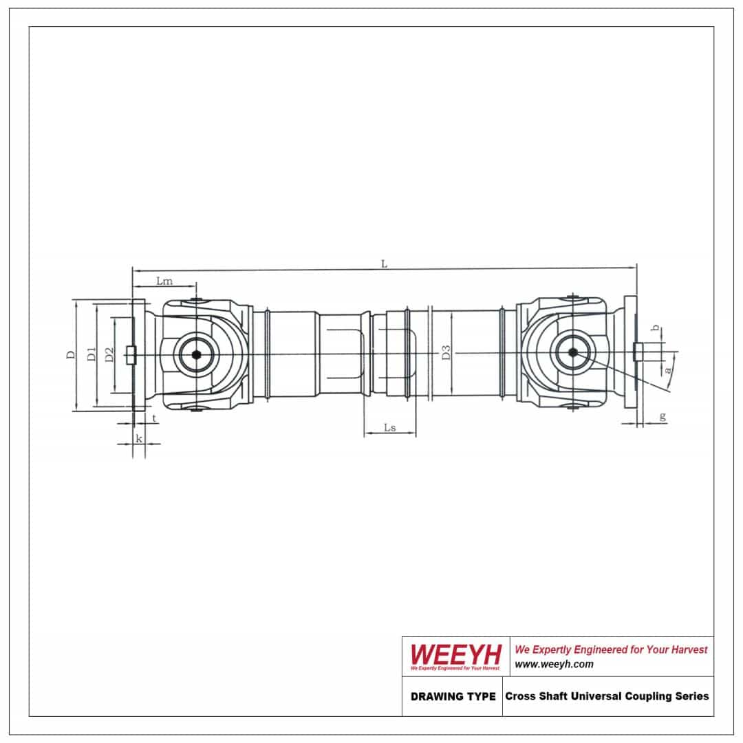 SWC Fork Unit Cross Shaft Universal Coupling-WH Type- WEEYH Equipment